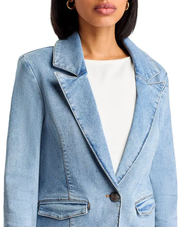 Aqua Denim Blazer