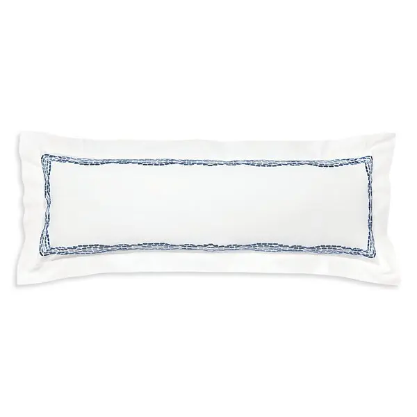 SFERRA X Scalamandre Cobblestones Decorative Pillow, 12 X 36 - White/sea