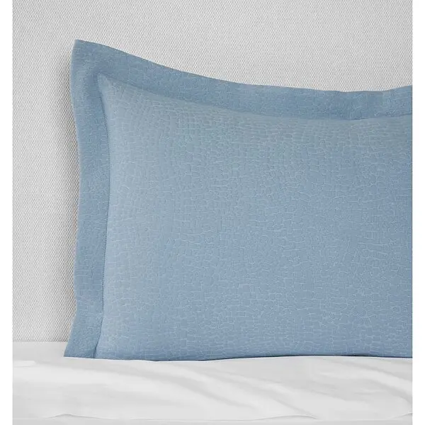 SFERRA X Scalamandre Cobblestones Boudoir Sham - Sea