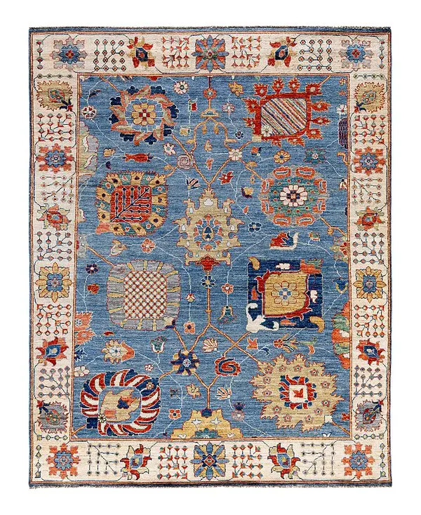 Bloomingdale'S Colorful Oushak M1945 Area Rug, 8' X 10 - Light/blue