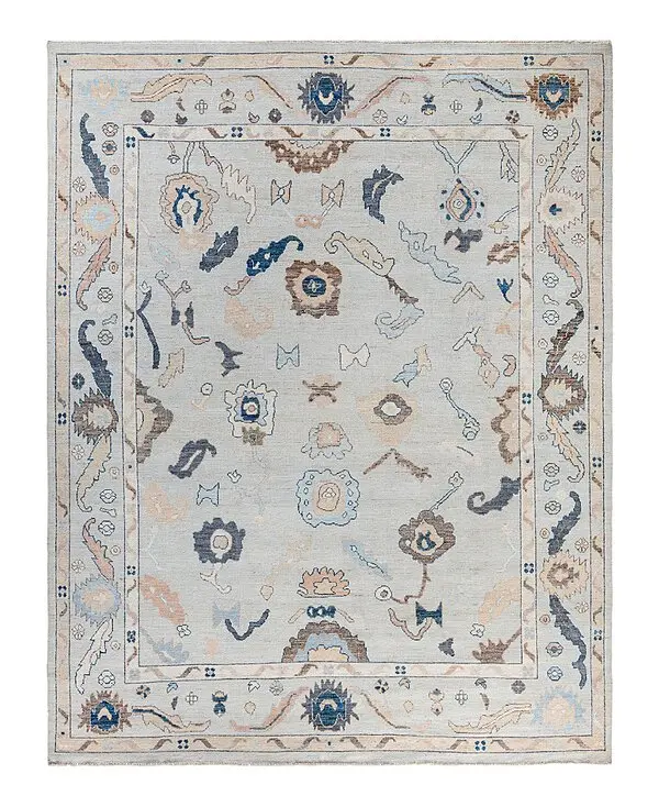 Bloomingdale'S Colorful Oushak M1945 Area Rug, 8'2 X 10'3 - Light/blue