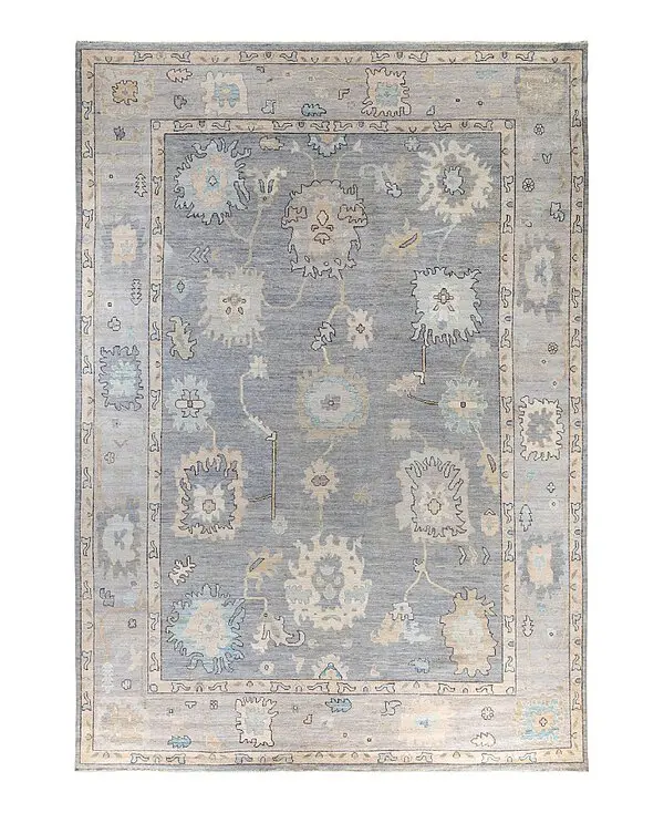 Bloomingdale'S Colorful Oushak M1945 Area Rug, 10' X 14 - Light/grey