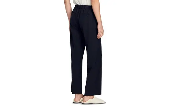Sandro Wide Leg Trousers - Black