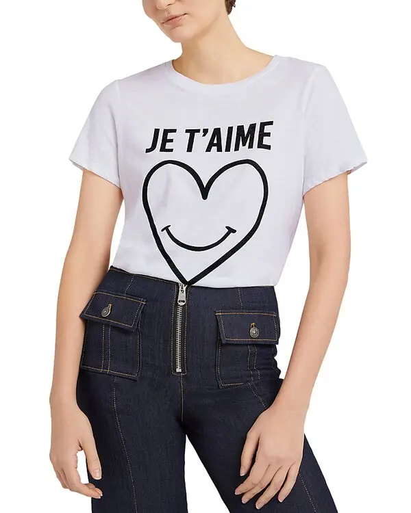 Cinq À Sept Smiling Heart Graphic Tee - White