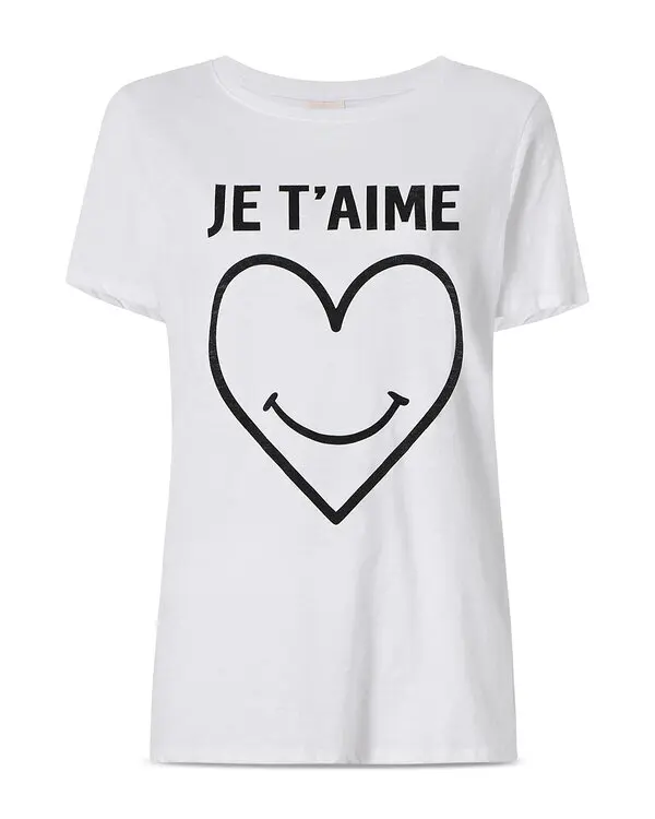 Cinq À Sept Smiling Heart Graphic Tee - White