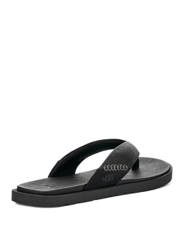 Ugg Seaside Ii Flip Flop Sandals Black Editorialist