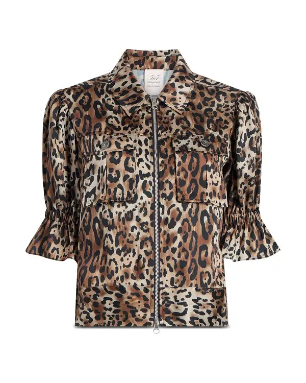 Cinq À Sept Holly Leopard Print Jacket