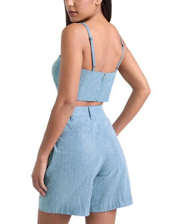 Cinq À Sept Nik Chambray Crop Top