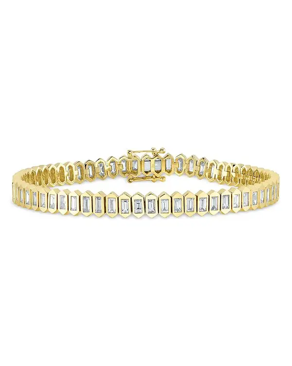 SHY CREATION 14k Yellow Bailey Diamond Tennis Bracelet - Gold