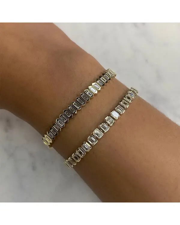 SHY CREATION 14k Diamond Bangle Bracelet