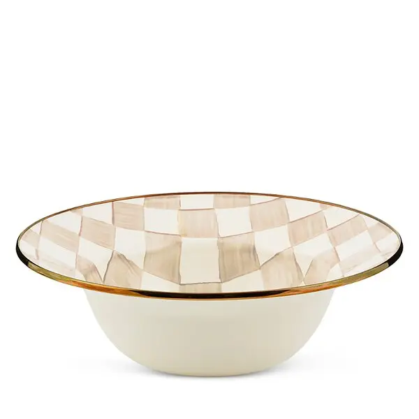 MACKENZIE-CHILDS Mocha Check Serving Bowl - No Color