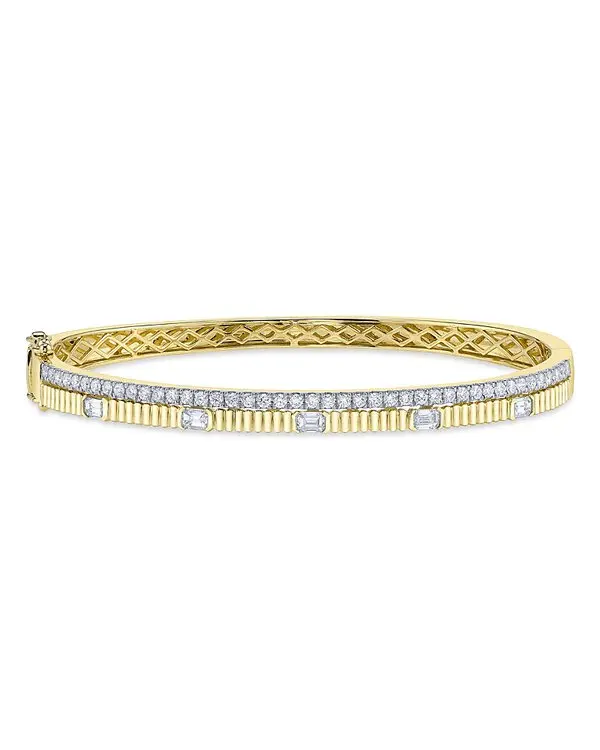 SHY CREATION 14k Diamond Bangle - Gold