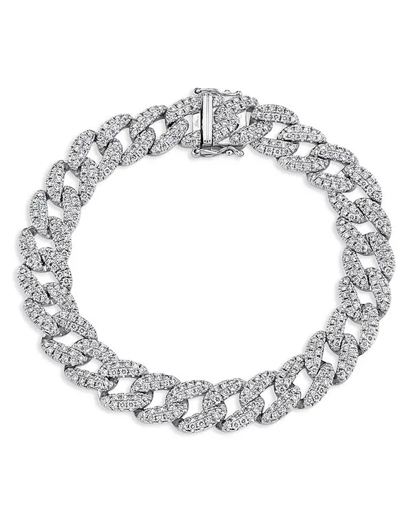 SHY CREATION 14k Diamond Link Bracelet - White Gold