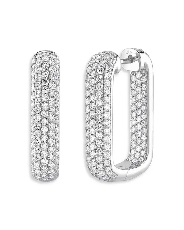 SHY CREATION 14k Gold 2.11 Tcw Diamond Hoop Earrings - White