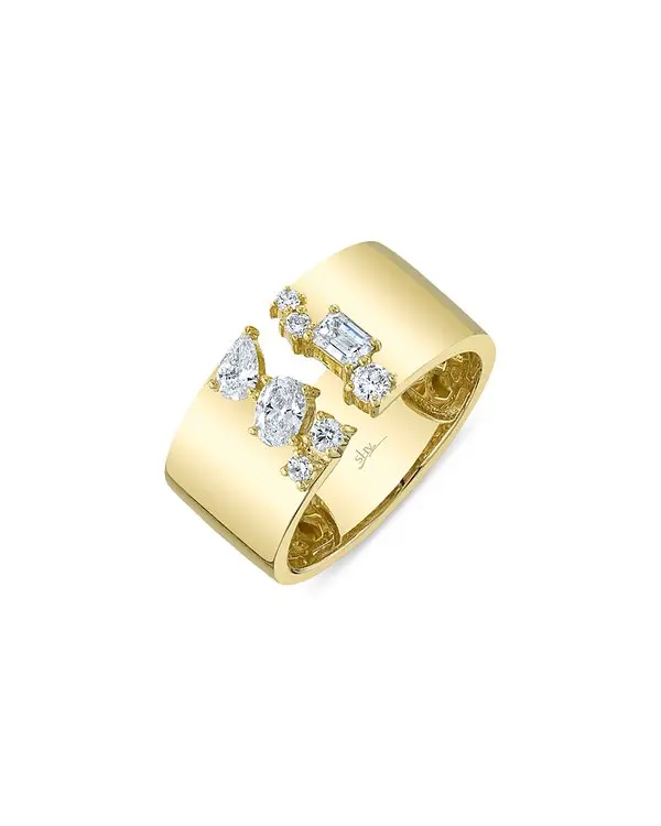 SHY CREATION 14k Colette Diamond Open Ring - Gold
