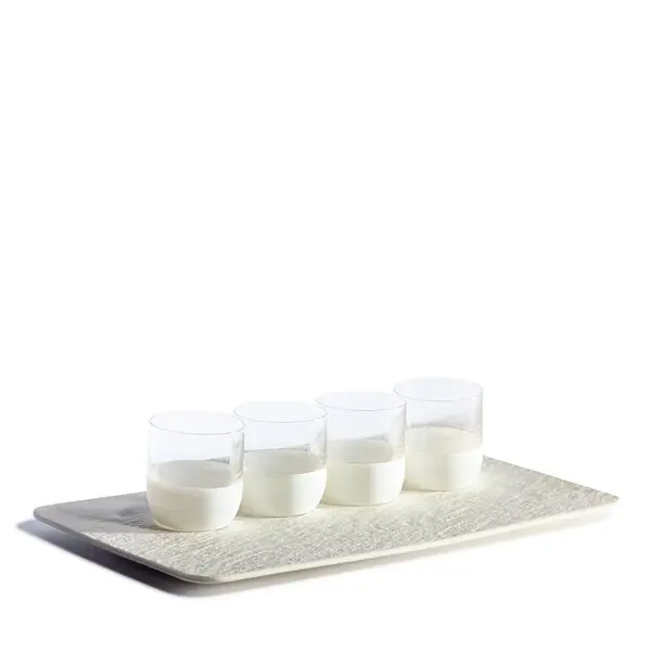 VILLEROY & BOCH Manufacture Rock Shot Glass 5 Piece Tasting Set - White