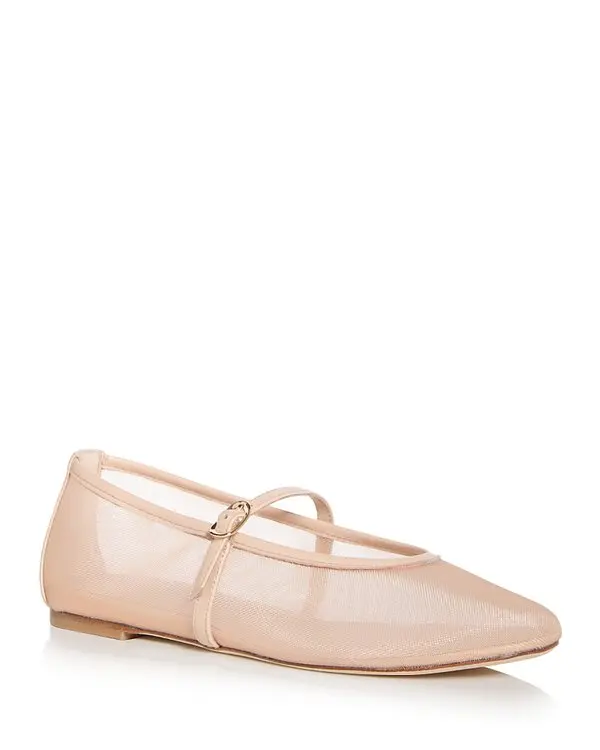 STUART WEITZMAN Bareitall Mary Jane Flats - Beige
