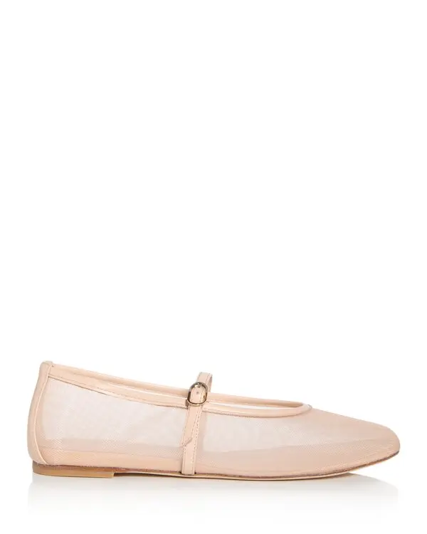 STUART WEITZMAN Bareitall Mary Jane Flats - Beige