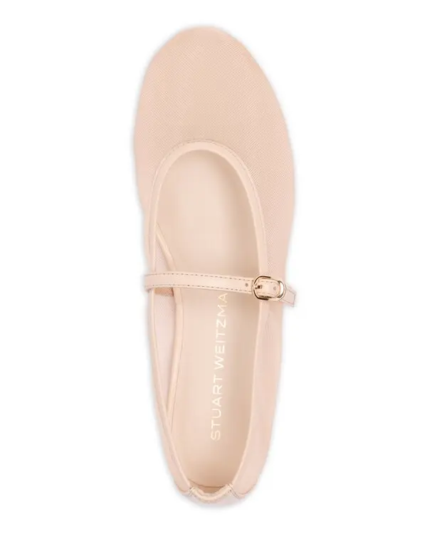 STUART WEITZMAN Bareitall Mary Jane Flats - Beige