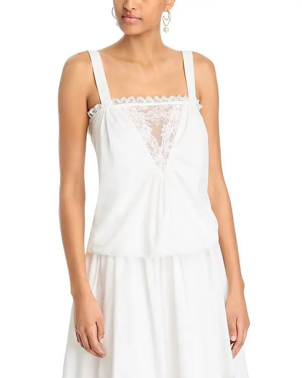 Aqua Lace Inset Tank Top