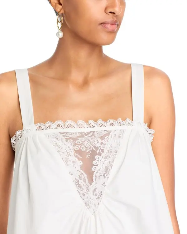 Aqua Lace Inset Tank Top
