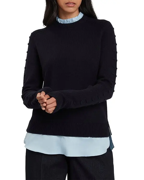 Ted Baker London Lissiah Layered Sweater - Dark Blue