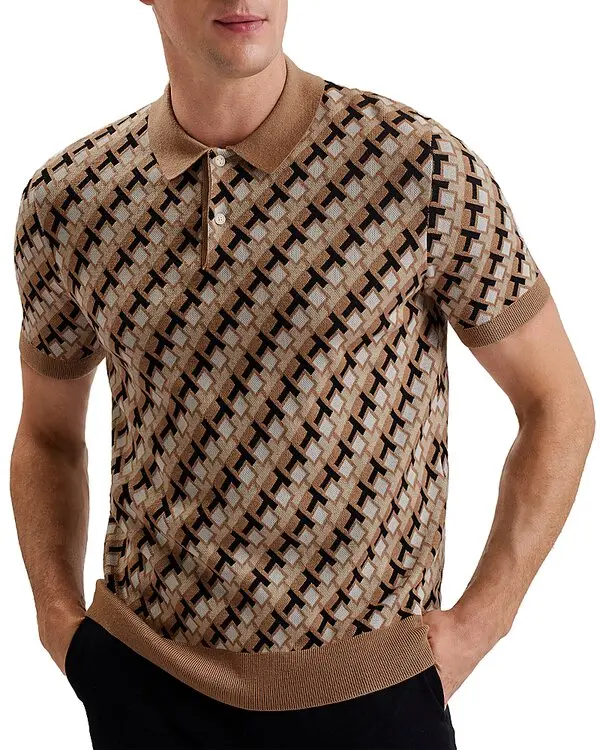 Ted Baker London Textured Jacquard Polo Shirt