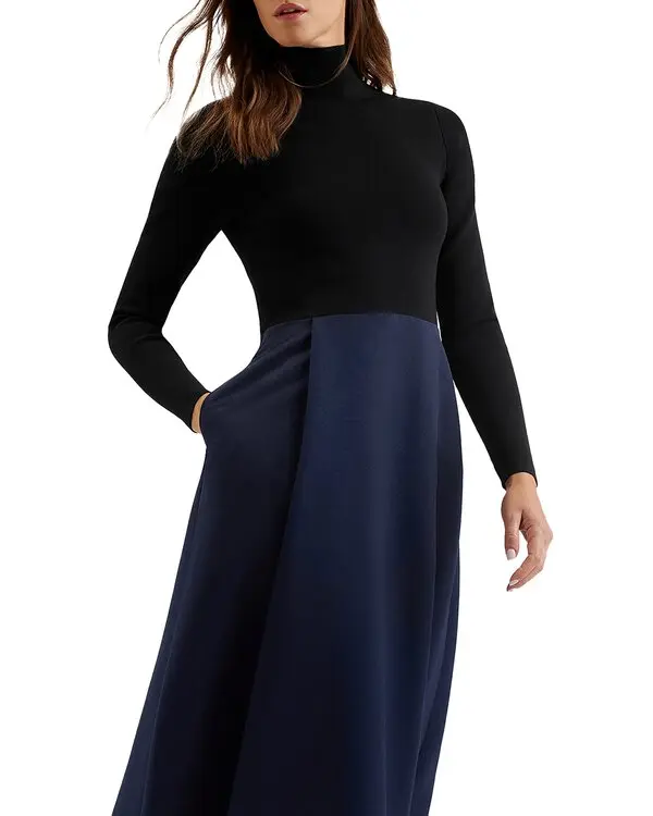 Ted Baker London Knit Bodice Wrap Skirt Dress