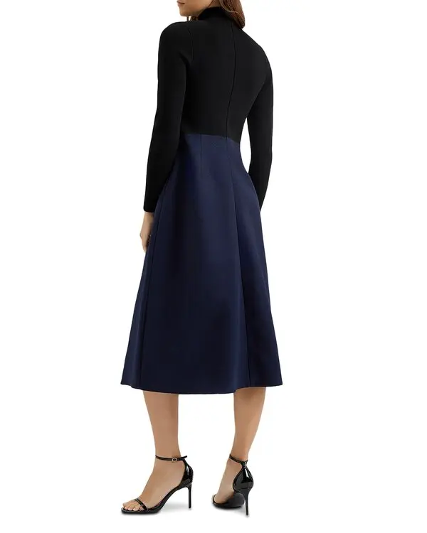 Ted Baker London Knit Bodice Wrap Skirt Dress