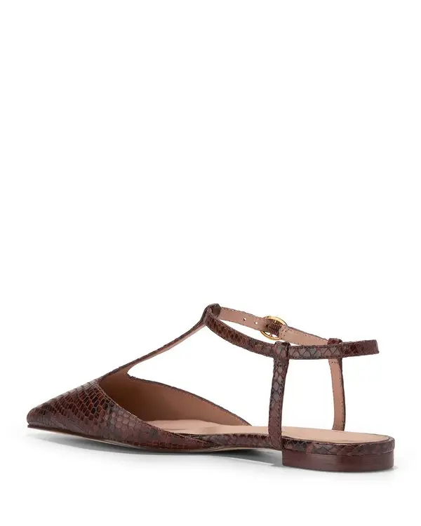 Cole Haan T-strap Leather Ballet Flats