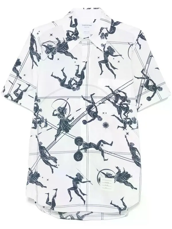 Thom Browne Illustration Shirt - White