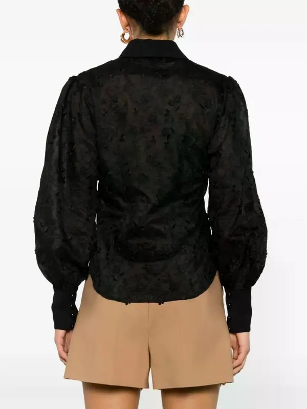 NISSA Floral-embroidered Shirt