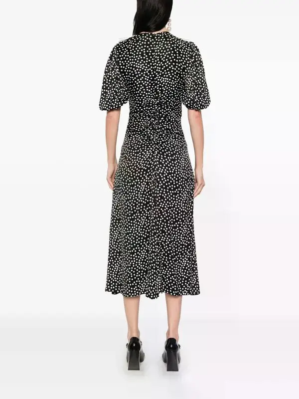 NISSA Polka-dot Maxi Dress