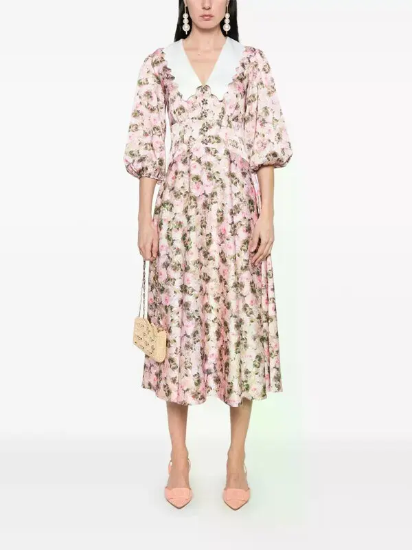 NISSA Floral Midi Dress