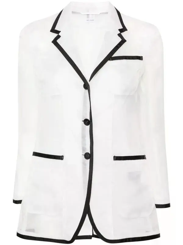 Thom Browne Semi-sheer Blazer - Neutrals