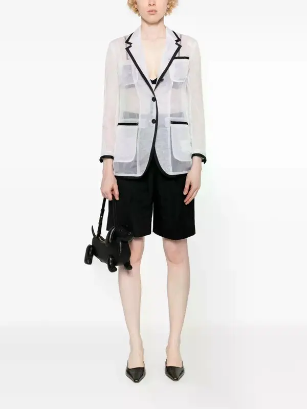 Thom Browne Semi-sheer Blazer - Neutrals