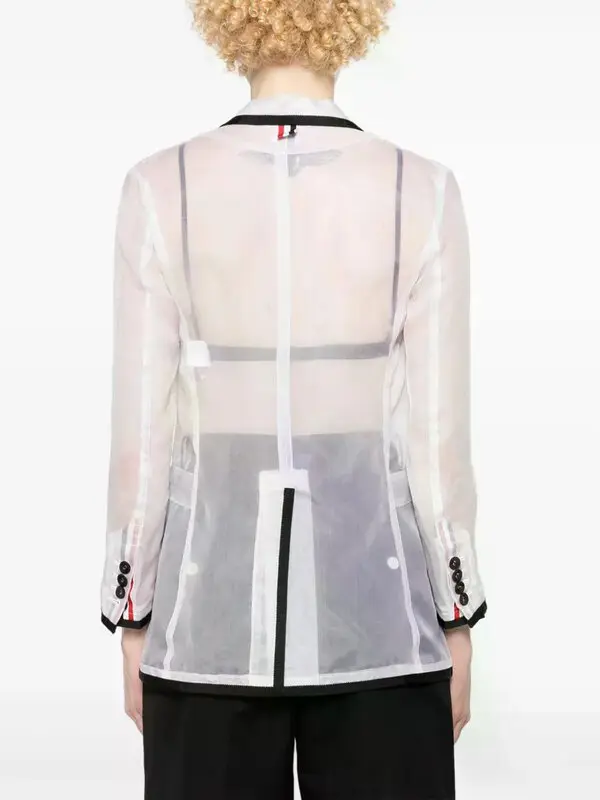 Thom Browne Semi-sheer Blazer - Neutrals