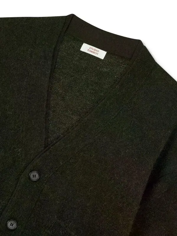 STUDIO TOMBOY Mohair-blend Cardigan - Green