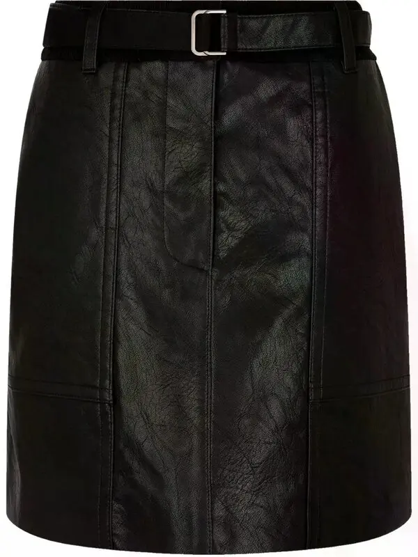 STUDIO TOMBOY Belted Leather Mini Skirt