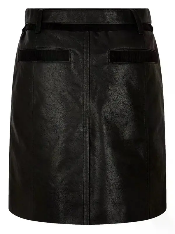 STUDIO TOMBOY Belted Leather Mini Skirt