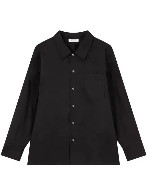 STUDIO TOMBOY Cotton-blend Shirt - Black