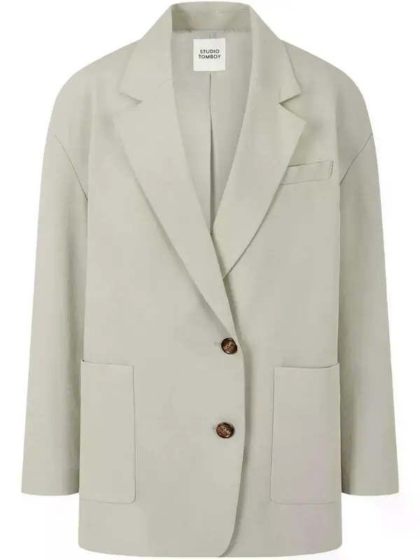 STUDIO TOMBOY Single-breasted Blazer - Grey