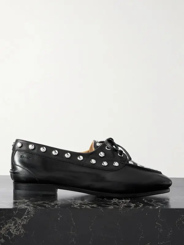 Bally Pathy Studded Leather Loafers