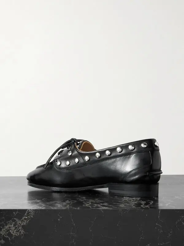 Bally Pathy Studded Leather Loafers