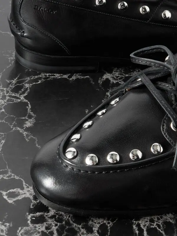 Bally Pathy Studded Leather Loafers