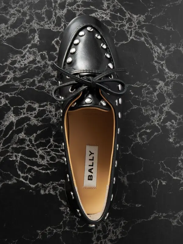 Bally Pathy Studded Leather Loafers