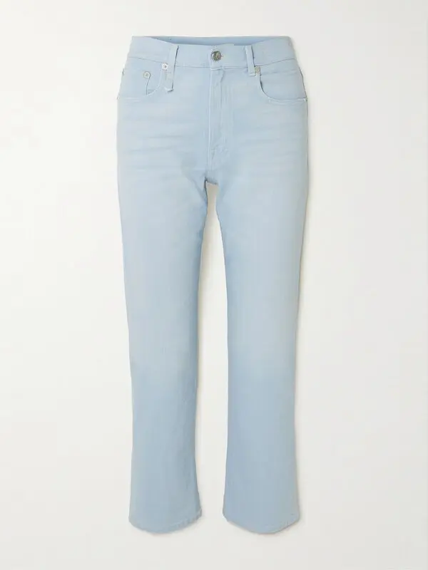 R13 Romeo Cropped Slim-leg Jeans - Blue