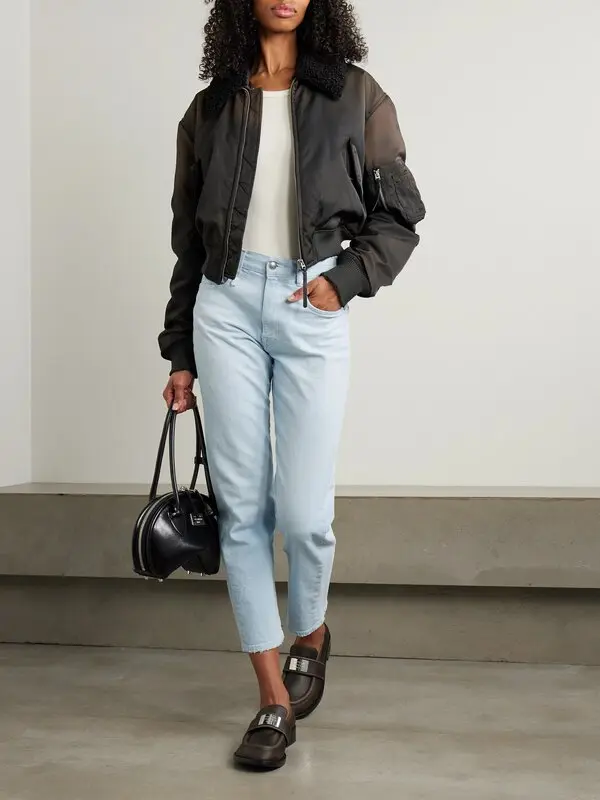 R13 Romeo Cropped Slim-leg Jeans - Blue