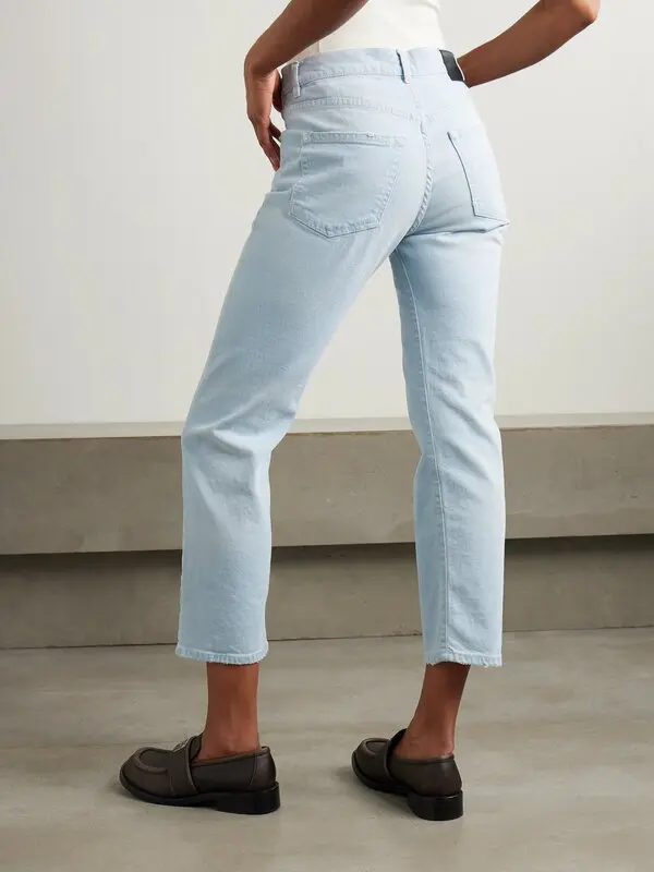 R13 Romeo Cropped Slim-leg Jeans - Blue