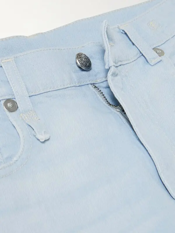 R13 Romeo Cropped Slim-leg Jeans - Blue